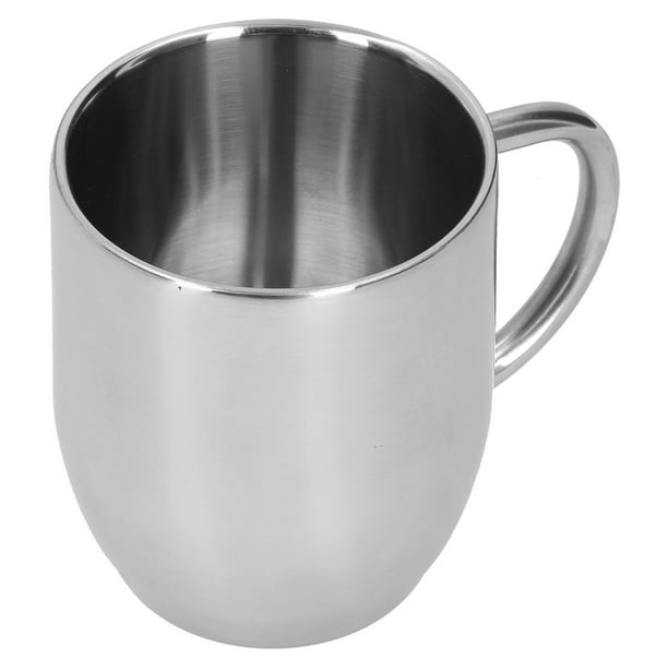 Coffee Cup,304 Stainless Steel DoubleLayer Mark Cup Stainless Steel ...