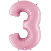 Pastel Pink Number 2 Balloon 40" - Walmart.com