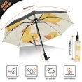 Duck Pattern Umbrella Folding Sun Umbrella Travel Auto Open Close Large ...