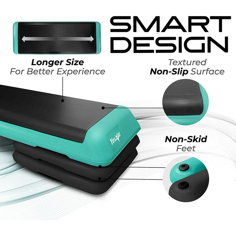Yes4All Adjustable Aerobic Step Platform, 40 In X 16 In, 53% OFF
