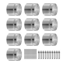 KFFKFF Glass Holder, 10 Pack Square Support for 8-12mm Thick Tempered ...