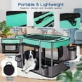 Portable Pet Playpen, Foldable Tent for Puppy, Cat, Bunny, Indoor ...