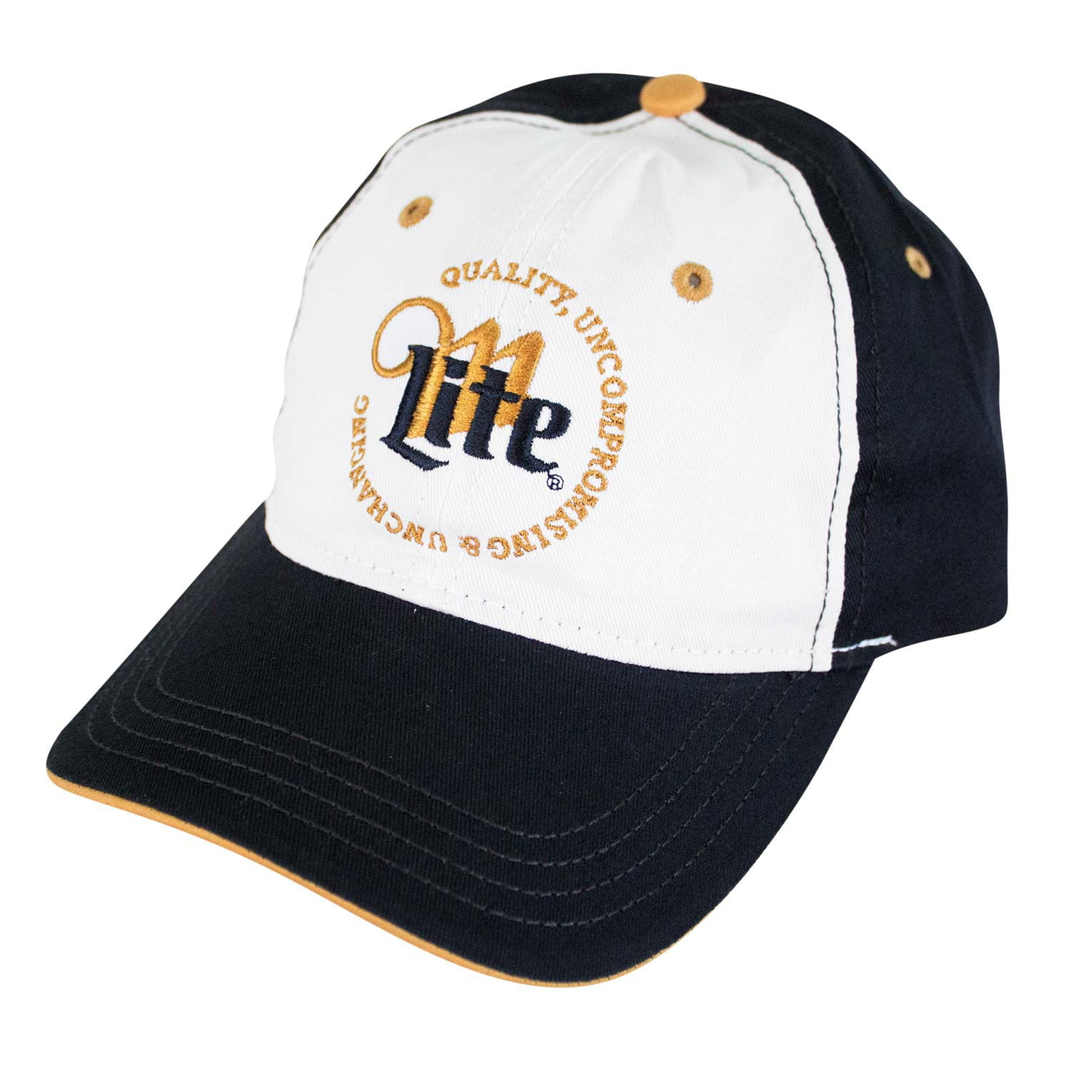 Miller Lite Quality Uncompromising and Unchanging Logo Hat - Walmart.com