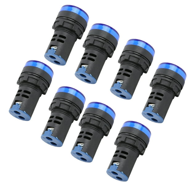 Indicador LED, 10 piezas, accesorio eléctrico de señal LED azul ...