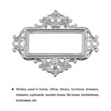 Metal Label Holders, 55x43mm Name Card Tag Frames for File Drawer ...