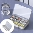 Compact ABS 30 Day Box With Two Layers Pills Dispenser Perfect For ...