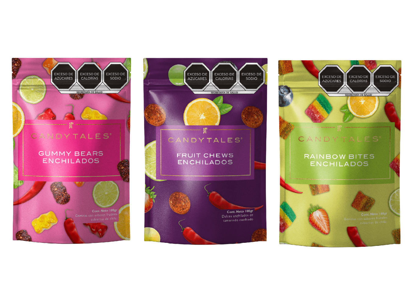 Candy Tales Pack Gummy/Chews/Rainbow con 100 gr C/U | Walmart en línea