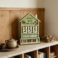 Simple Slide Design Wooden Book Counter Promoting Green Habits Use ...