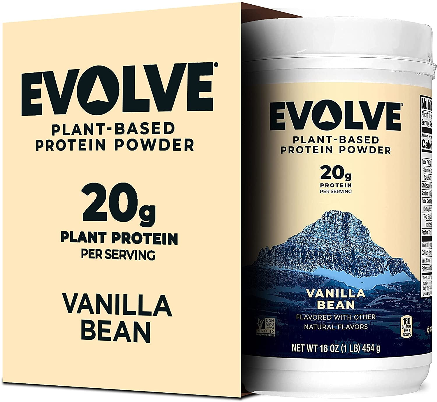 Evolve Plant Based Protein Powder, Ideal Vanilla, 20g Protein, 1 Pound ...