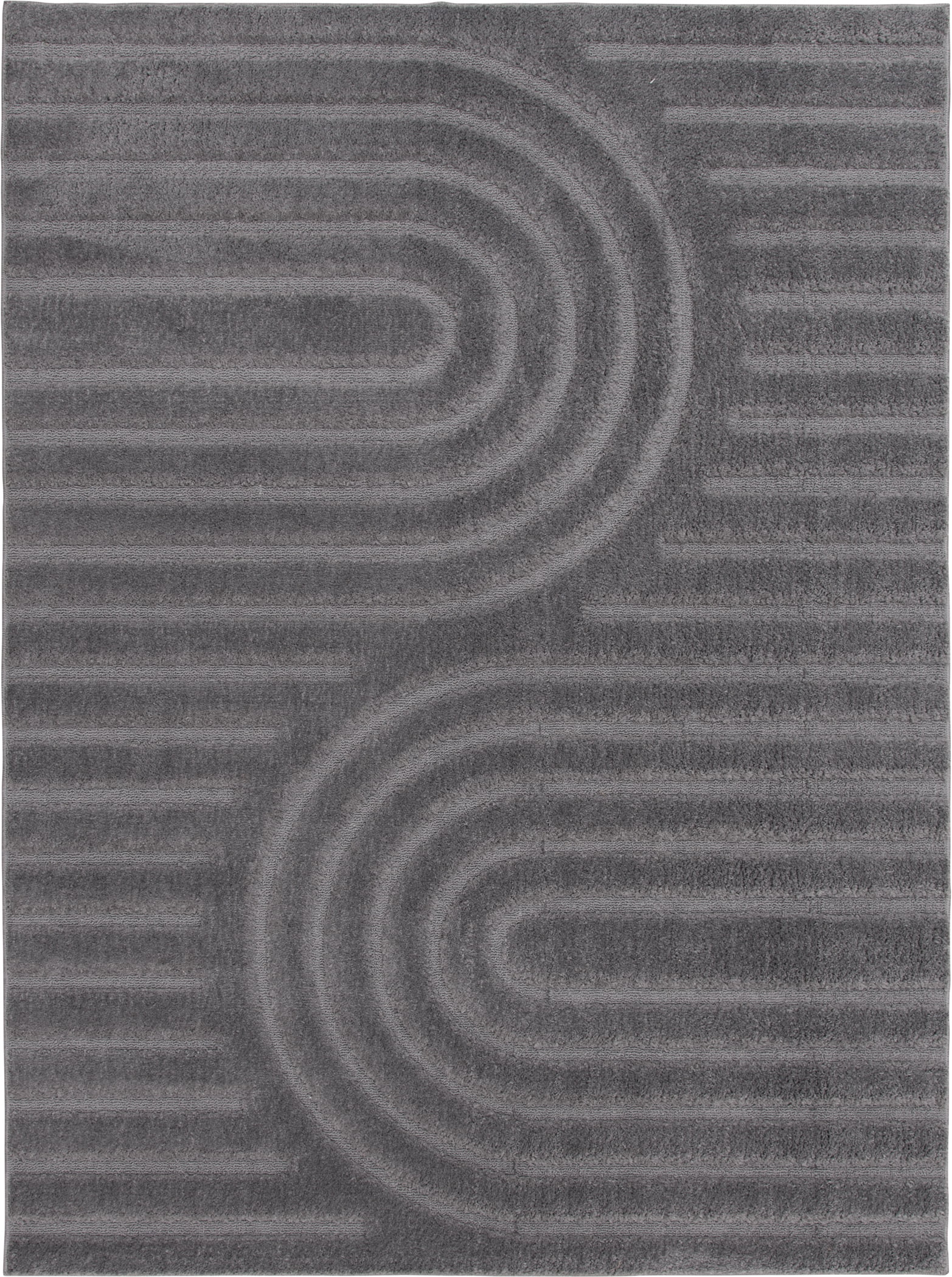 Better Homes & Gardens Arches Hi Low Area Rug, Gray, 5'x7' - Walmart.com
