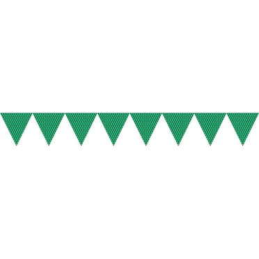 12' Red and Green Polka Dots Flag Banner - Walmart.com