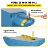 KFFKFF Single Horn Anvil 55Lbs,Cast Iron Anvil Blacksmith Withstands ...