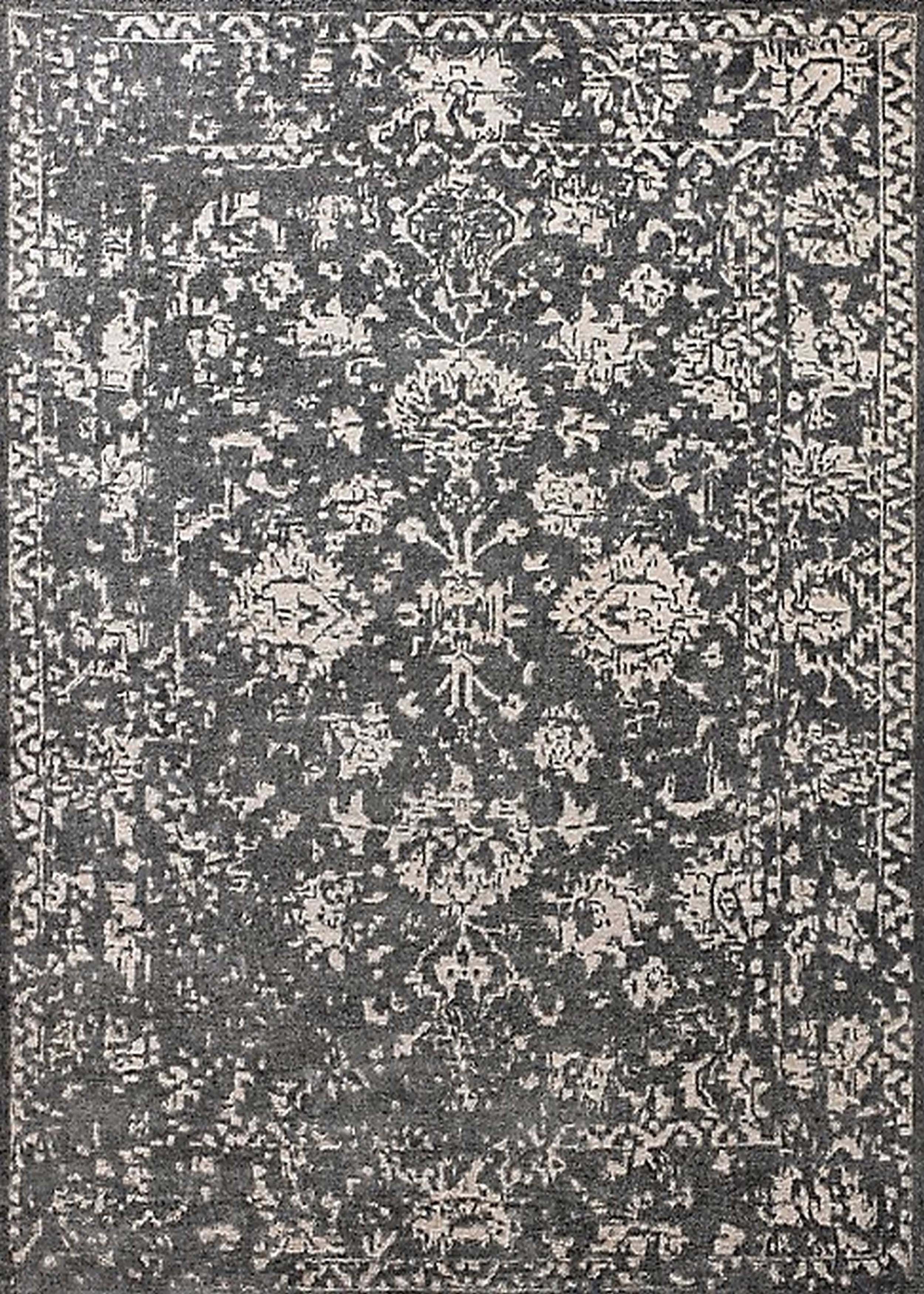 Ahgly Company Indoor Rectangle Mid-Century Modern Charcoal Gray ...