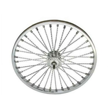 24" 144 Spoke Front Wheel 14G Chrome. Bicycle wheel, bike wheel ...