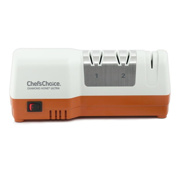 Chef'sChoice 3-Stage Electric Knife Sharpener, White/Orange, D203 ...