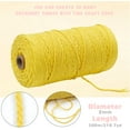 QIUYI Cotton Macrame Cord 2mm x 218 Yard Natural Macrame Yarn 3 Strand ...