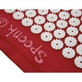 Spoonk Hemp Acupressure Massage Mat with Carrying Bag, Cherry Red ...