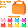 16PCS Gable Treat Boxes Goodie Bags, 6x3.5x3.5inch Colorful Paper Gift ...