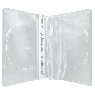CheckOutStore 100 Clear Quad 4 Disc CD Jewel Case - Walmart.com