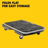 Triple Trolley with Straight Handle, Utility Duty with 3 In Casters ...