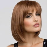LA TALUS Short Wigs Fashion Silky Realistic Bob Wigs Short Straight Wig ...