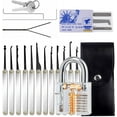 Suyeah 25PCS Weatherproof & Rustproof Padlock Set - Transparent ...