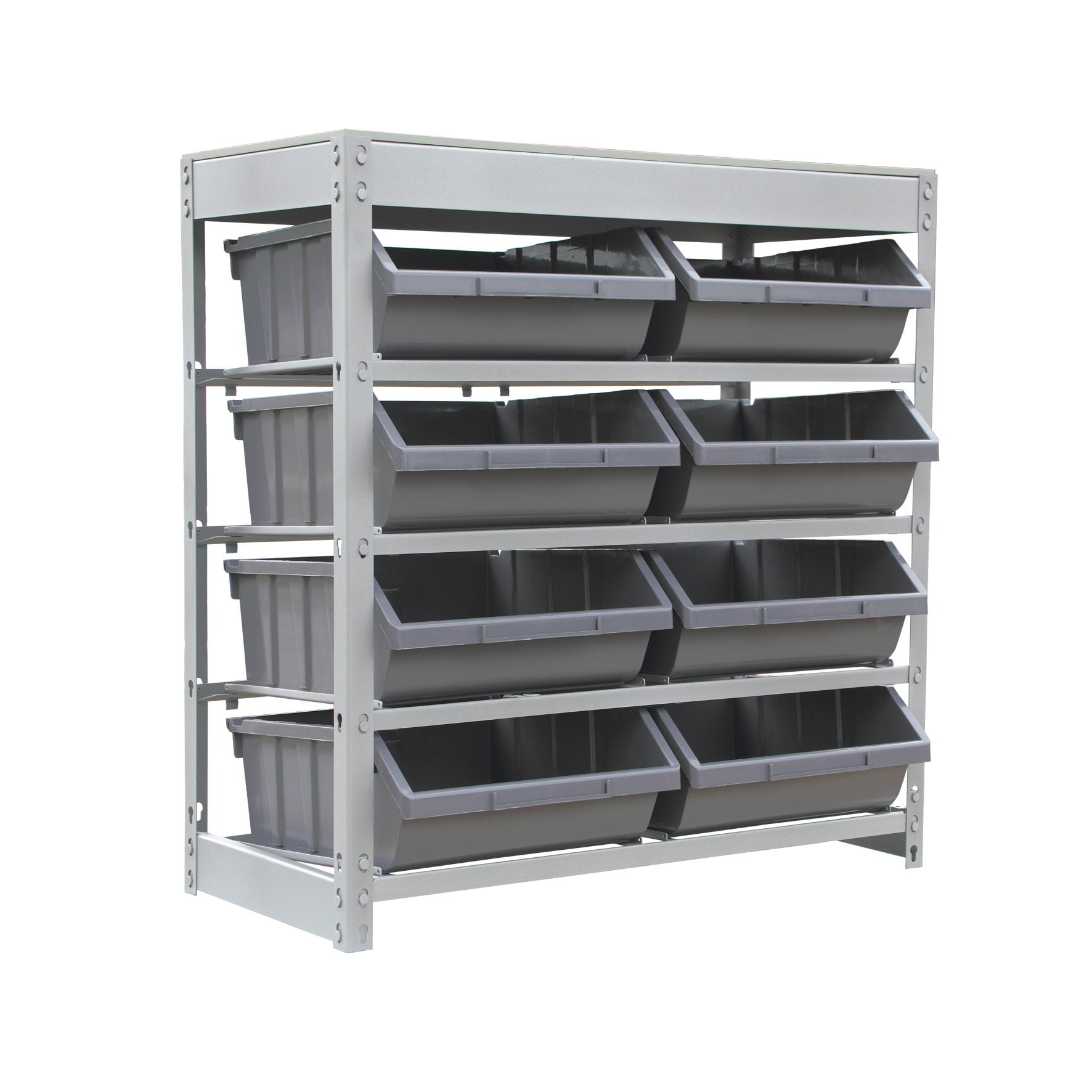 King's Rack Bin Rack Boltless Steel Storage System Organizer w/ 8 ...