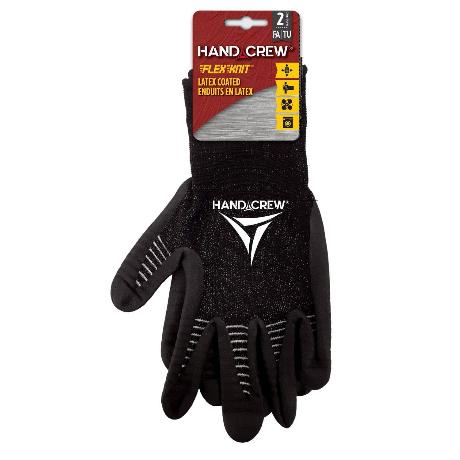 Click here for Handcrew 2pk Flex Knit Work Glove (One Size Fits A... prices