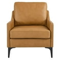 Corland Leather Tan Accent Armchair For Living Room - Walmart.com