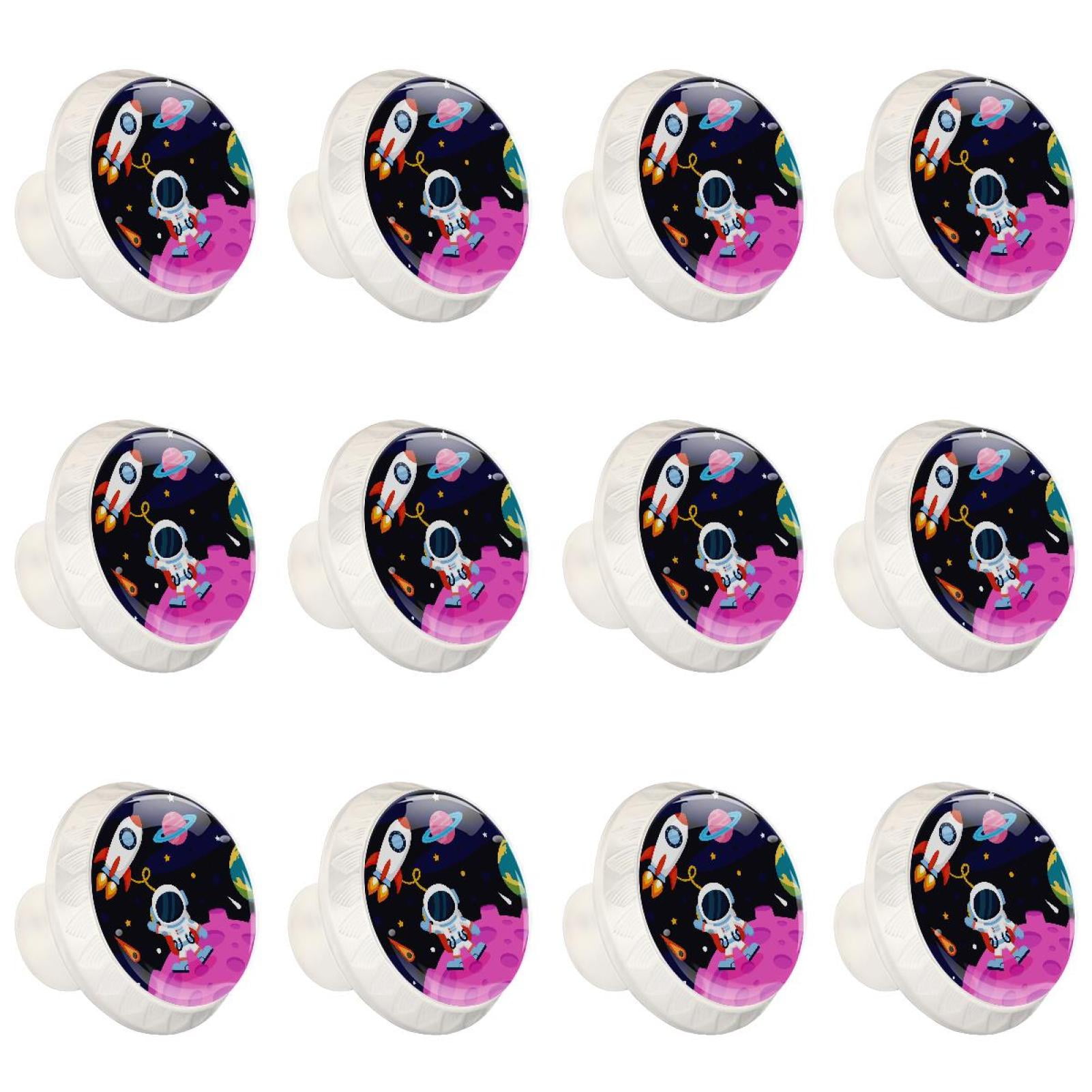 12 Pcs Space Planet Astronaut Knobs for Kitchen Cabinet Cupboard ...