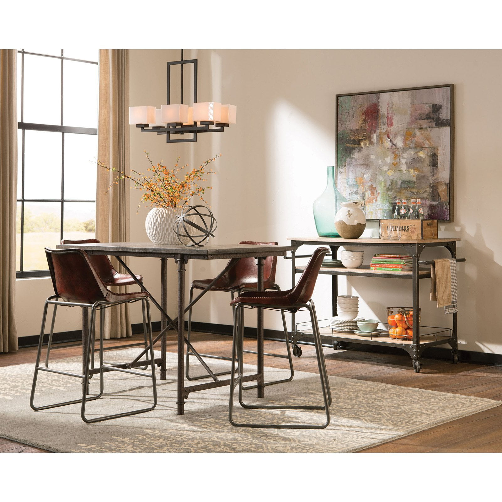 Coaster Furniture Antonelli 52 in. Rectangle Counter Height Dining ...