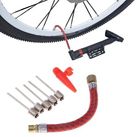 7pcs/set Tire Pump Extension Hose Inflating Needles Bike Pump Inflator ...