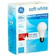 GE 60W Equivalent (using 43W) Halogen General Purpose Soft White Light ...