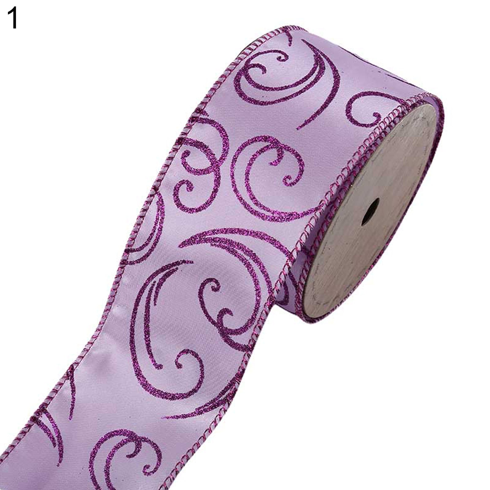 1 Roll Lightweight Glitter Ribbons,Sparkly Gold/Silver Metallic Color ...