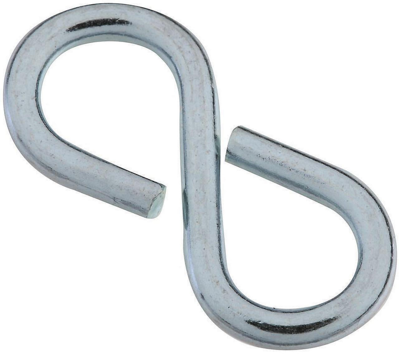 Stanley Hardware 759172 6 Count 1-1/8" Zinc Closed S Hook - Walmart.com