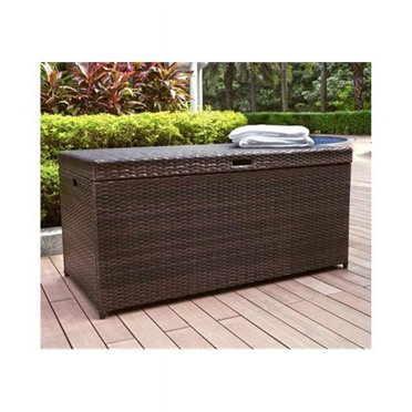 Palm Harbor Outdoor Wicker Storage Bin - Walmart.com