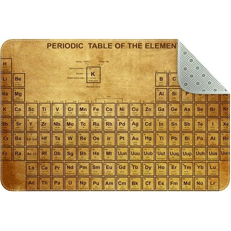 Vintage Periodic Table of The Elements Indoor Outdoor Easy Clean Non ...