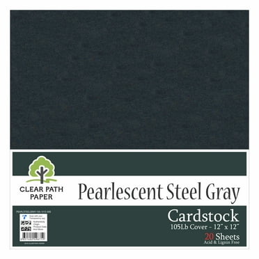 Mirror Steel Gray Cardstock - 12 x 12 inch - .012" Thick - 10 Sheets ...