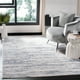 SAFAVIEH Amelia Lester Abstract Distressed Area Rug, Grey/Navy, 6' x 9 ...