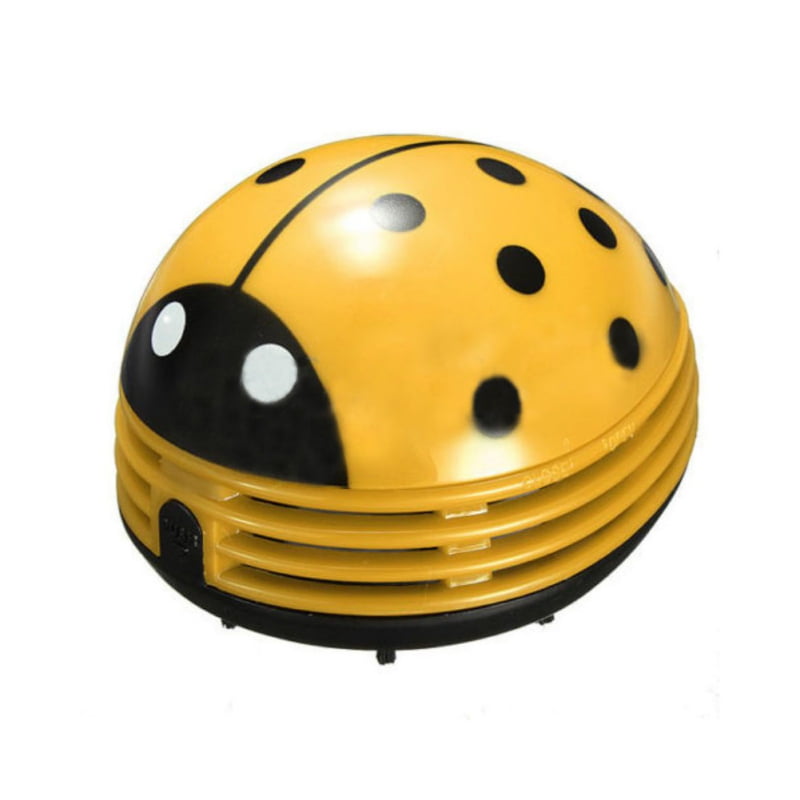 Mini Beetles Ladybug Shape Desk Table Corner Dust Vacuum Dirt Cleaner ...