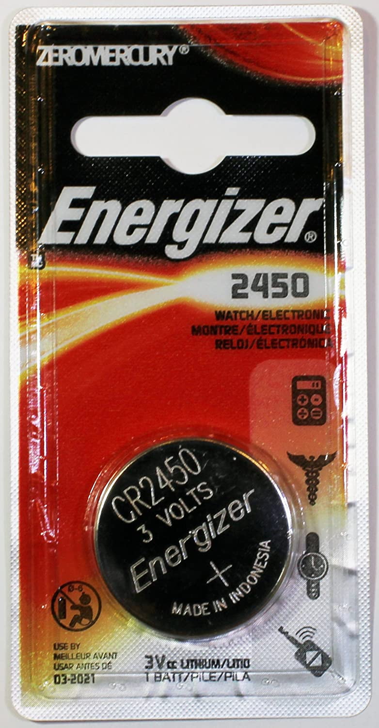 2PC Energizer CR2450 2450 ECR2450 Lithium 3V Coin Battery Blister Pack ... 2PC Energizer CR2450 2450 ECR2450 Lithium 3V Coin Battery Blister Pack ...