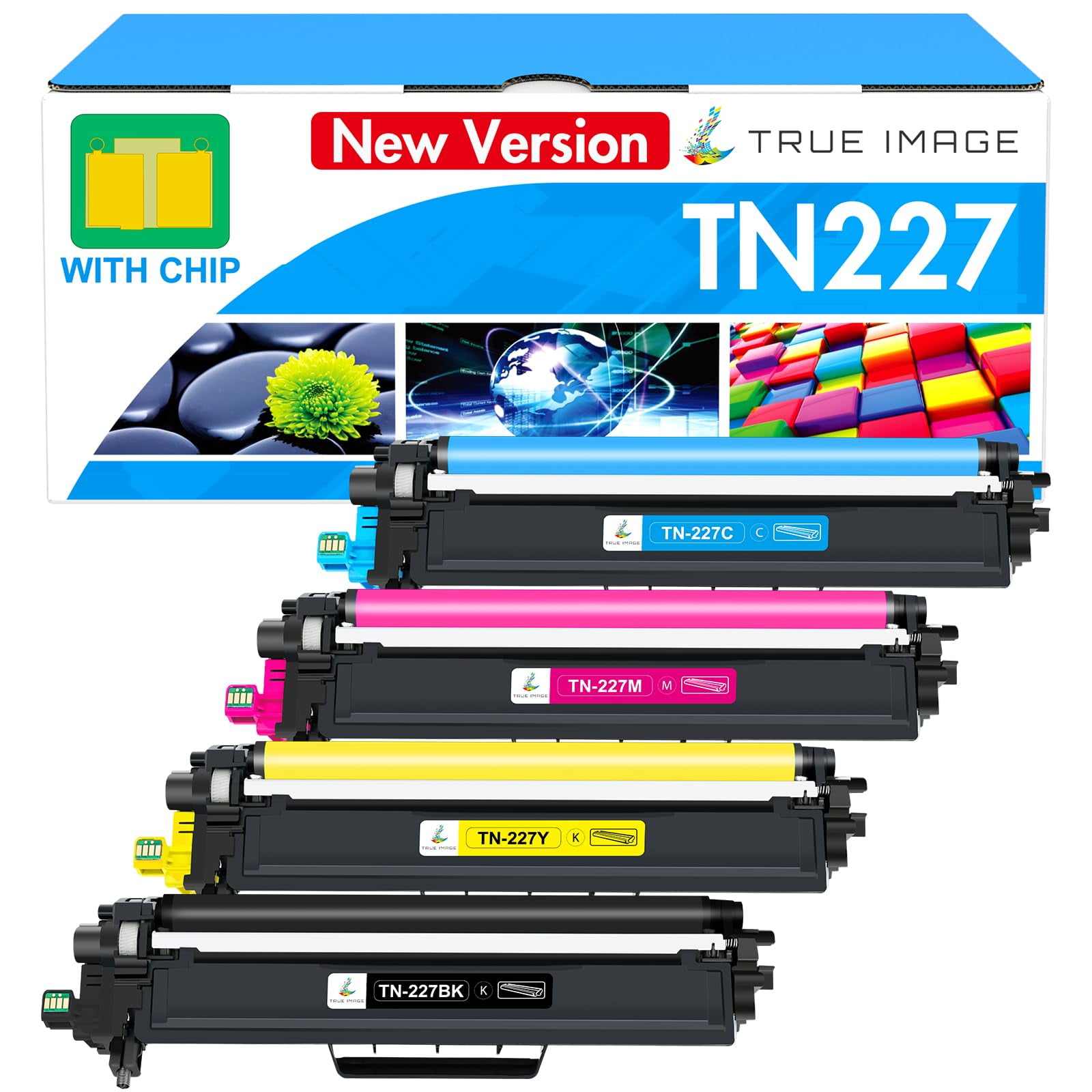 Click here for True Image Tn227 Tn-227bk/C/M/Y High Yield Toner C... prices
