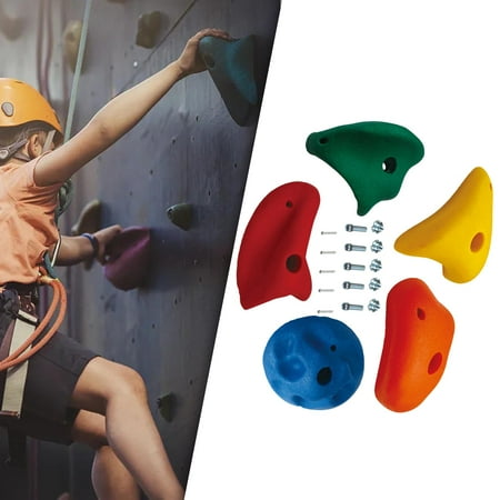 5 Pieces Climbing Rocks, Rock Climbing Holds, DIY Climbing Grip Kits ...