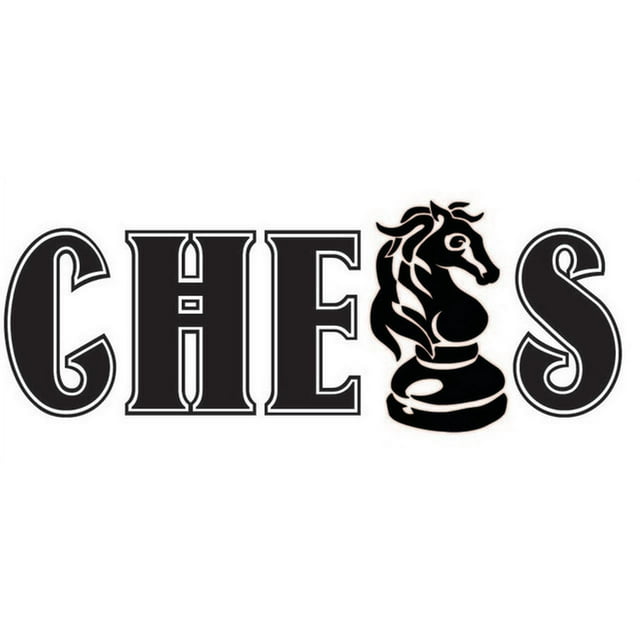 Chess Vinyl Wall Decal - Board Game Decor | Sticker | Lettering - 20"x8 ...