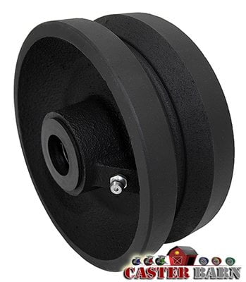 CasterHQ 4" X 1-1/2" V GROOVE WHEEL 350 LBS CAPACITY Replacement Wheel ...