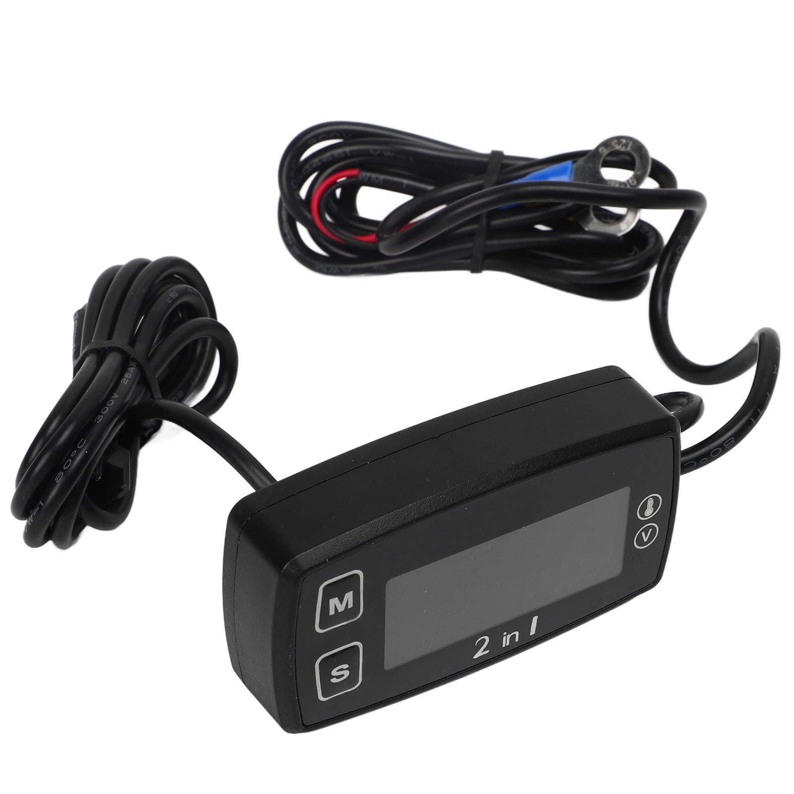 Medidor de temperatura de voltaje, voltímetro de motor digital LED 2 en ...