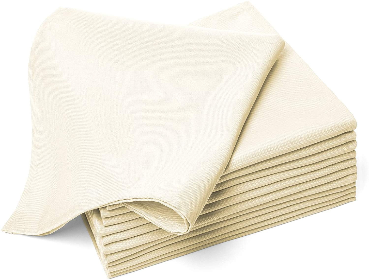 Oversize IVORY 10 Piece Cloth Dinner Table Napkins 20" Retail Price ...