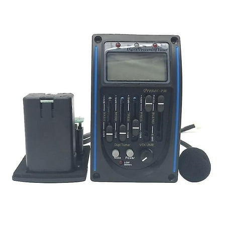 5 Band Guitar Preamp Eq Equalizer Piezo Pickup Tuner With Lcd Tuner For ...