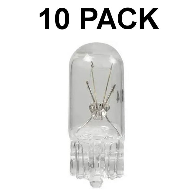 194 .27A 14V Low Voltage T-3 1/4 Mini Wedge Base Miniature Bulb (Pack ...