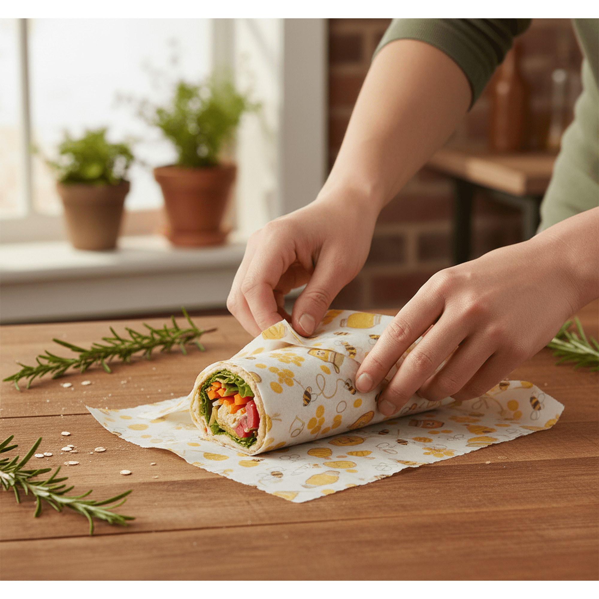 Click here for Eco Haven Beeswax Food Wrap Roll - Bees Pattern  1... prices